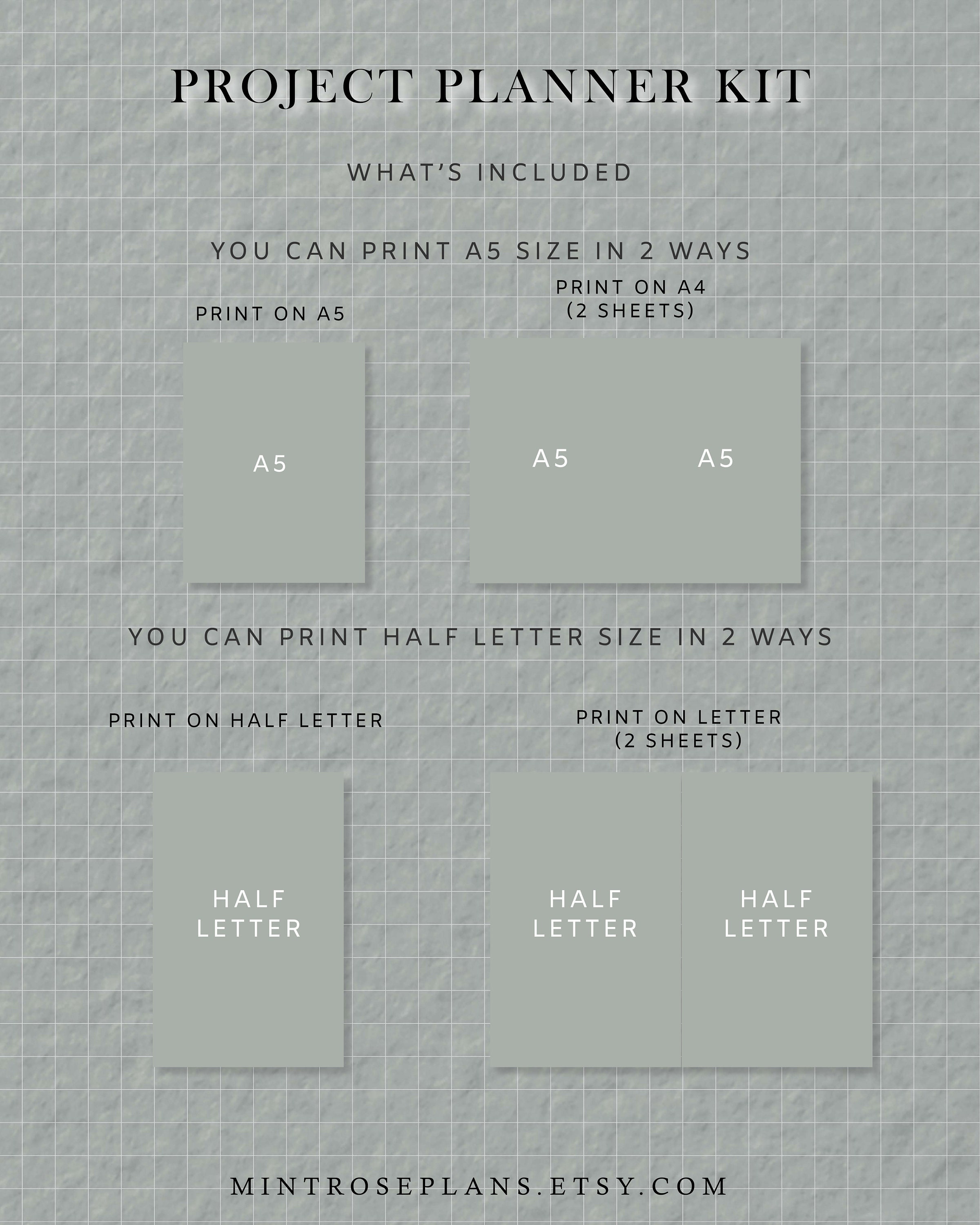 Printable & Digital Project Planner Project Management PDF | Etsy