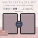 168 Gray Color Digital Note Taking Template White Lined Dot - Etsy