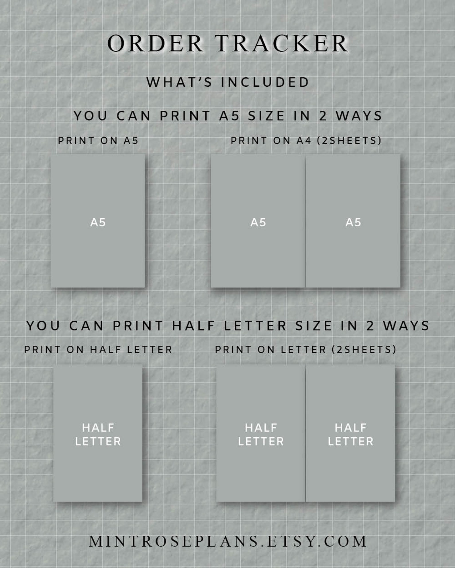 Editable Order Tracker Template Small Business Form A4 A5 | Etsy