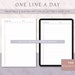 Minimalist One Line A Day Printable Journal A4 A5 Letter - Etsy