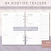 Daily Routine Tracker Printable & Editable PDF | Weekly Habit Tracker ...