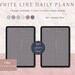 Minimalist Daily Planner Gray Sheet With White Lines, A4, Daily ...