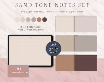 168 Paper Texture Digital Note Taking Template, Dot, Grid, Lined ...