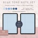 168 Blue Color Digital Note Taking Templates, Dot, Graph, Lined ...