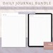 Printable & Digital Day Reflection Journal Pages, Lined, Dot Grid ...