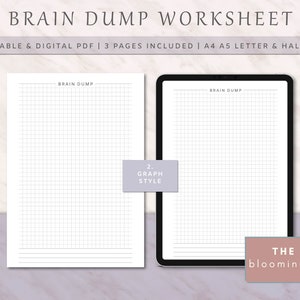 Organize Your Thoughts With Brain Dump Worksheet Printable Task Triage ...