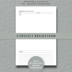 Printable & Digital Project Planner Project Management PDF | Etsy