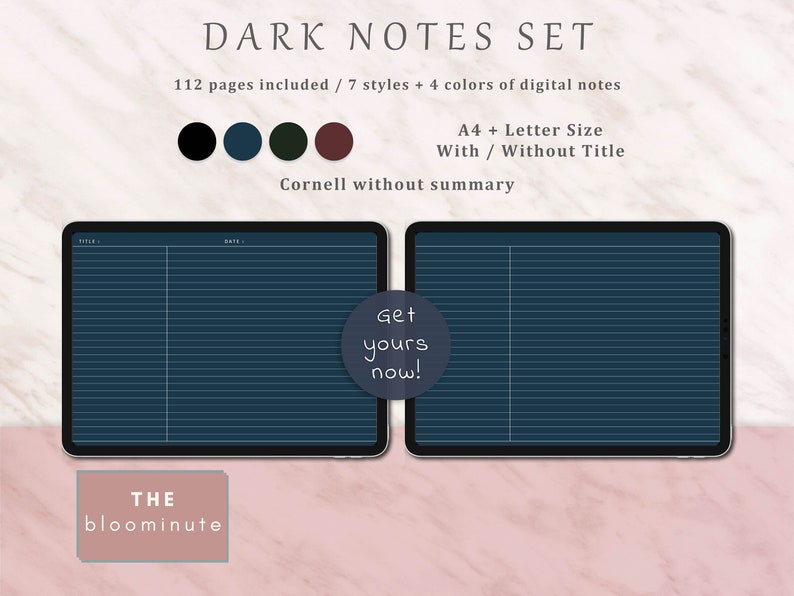 Plantilla para tomar notas modelo oscuro 112, horizontal, rayado blanco, punto, cuadrícula ...