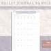 4-in-1 Bullet Journal Bundle, Yearly, Monthly, Weekly, Daily, Printable ...