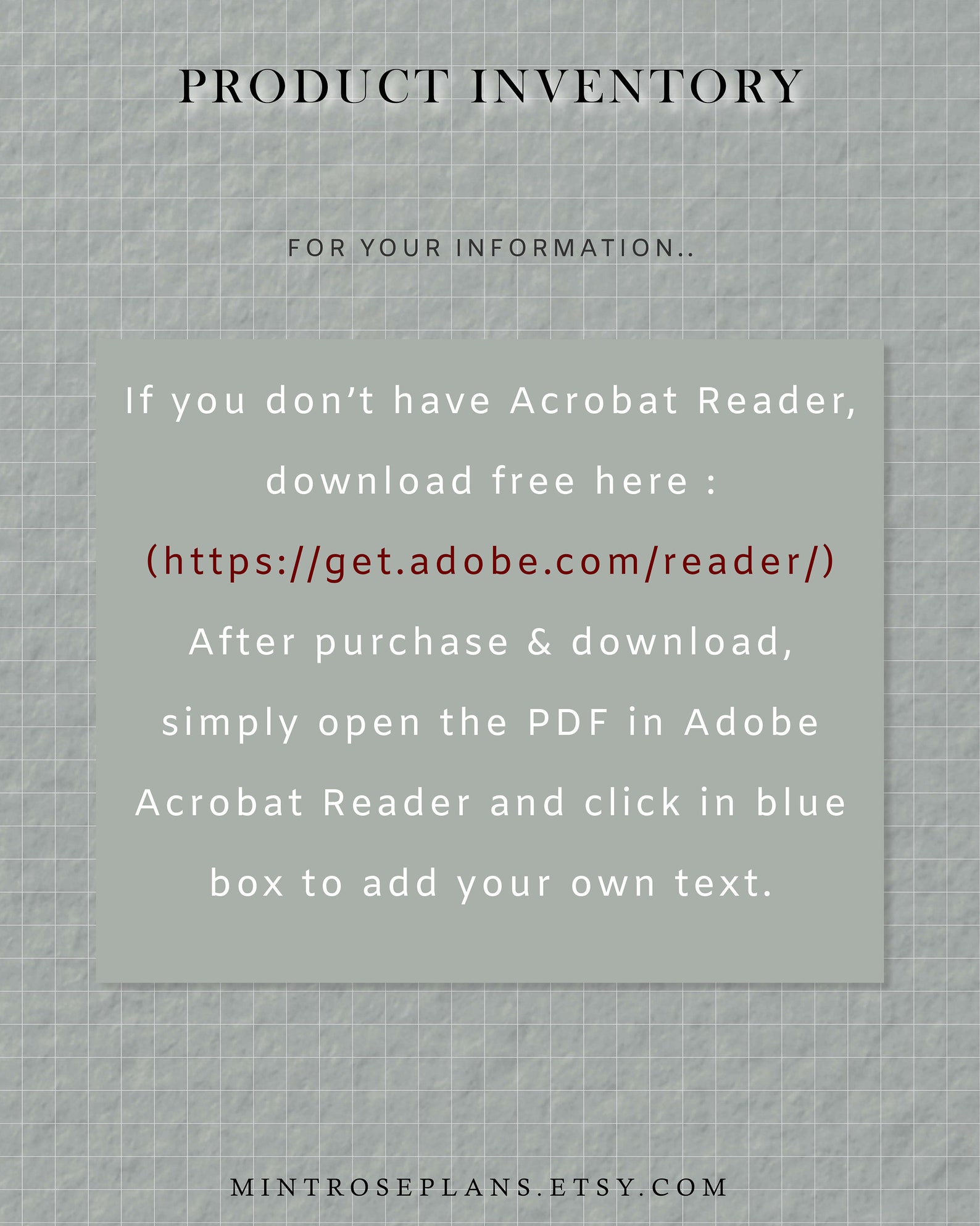 Editable Product Inventory Template Horizontal&Vertical A4 | Etsy