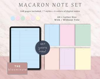 168 Sand Color Digital Note Taking Template, Dot, Grid, Lined, Blank ...
