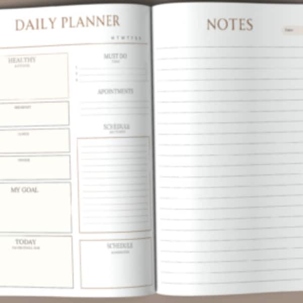 2024 One Page per Day Planner - Etsy