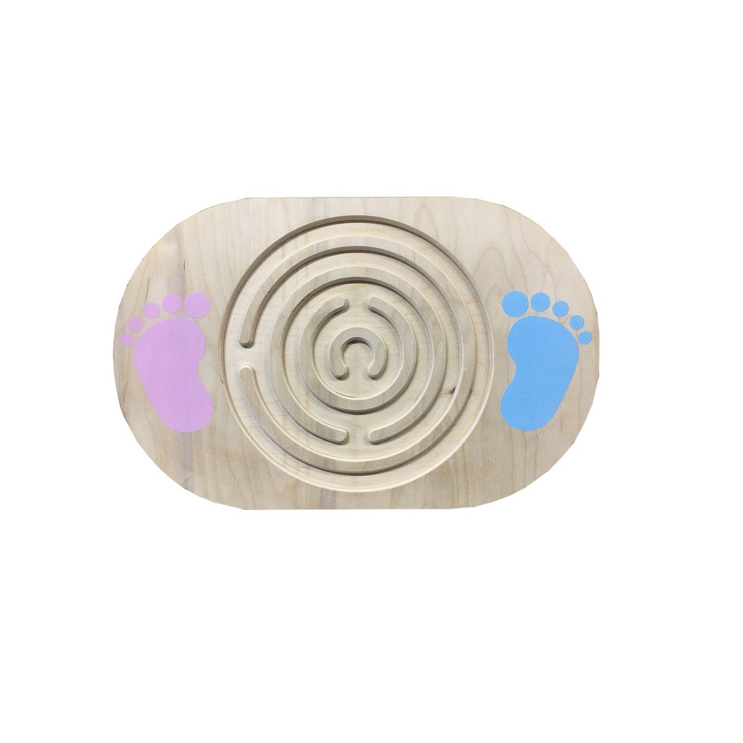 Balance Board for Kids Labyrinth , Natural Wood Game, Activity Board ...