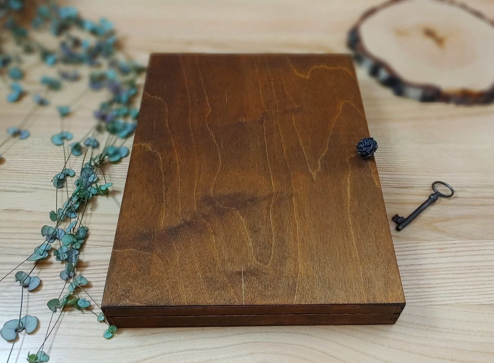 Personalized Natural Wooden Family Big Key Box Hanging Key - Etsy UK