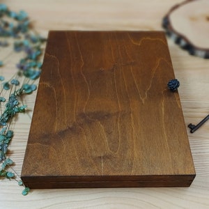 Personalized Natural Wooden Family Big Key Box, Hanging Key Box, Key ...