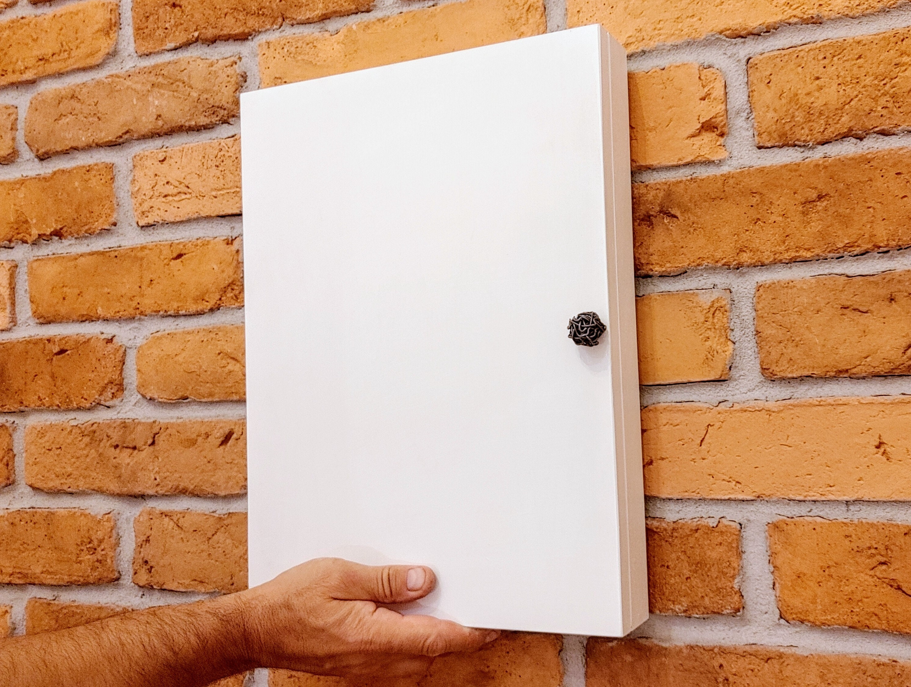 Natural Wooden Family Big Key Box, Hanging Key Box, Key Hooks, White ...