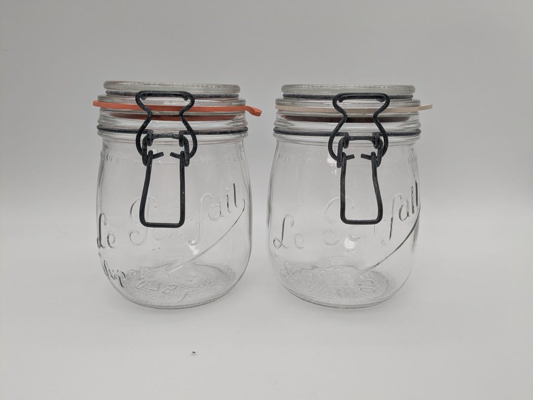 Le Parfait Vintage Glass Preserving Jars Decoration Country Kitchen ...