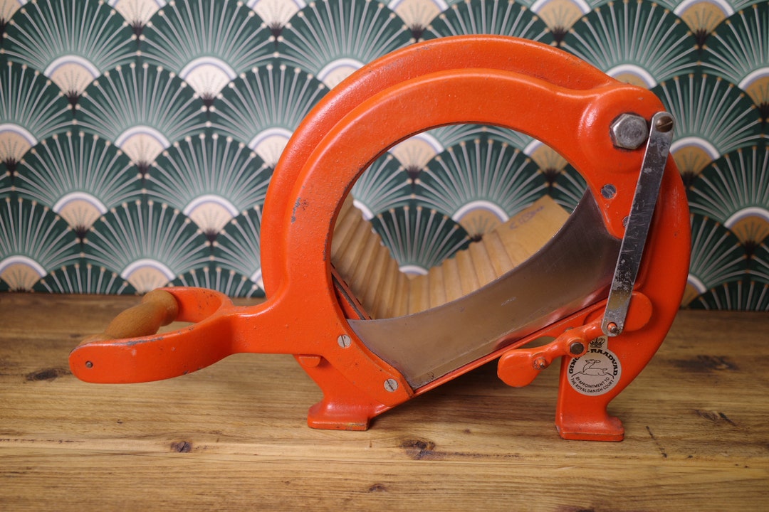 Orange Danish Bread Slicer Raadvad Denmark. Bread Slicer. Vintage ...