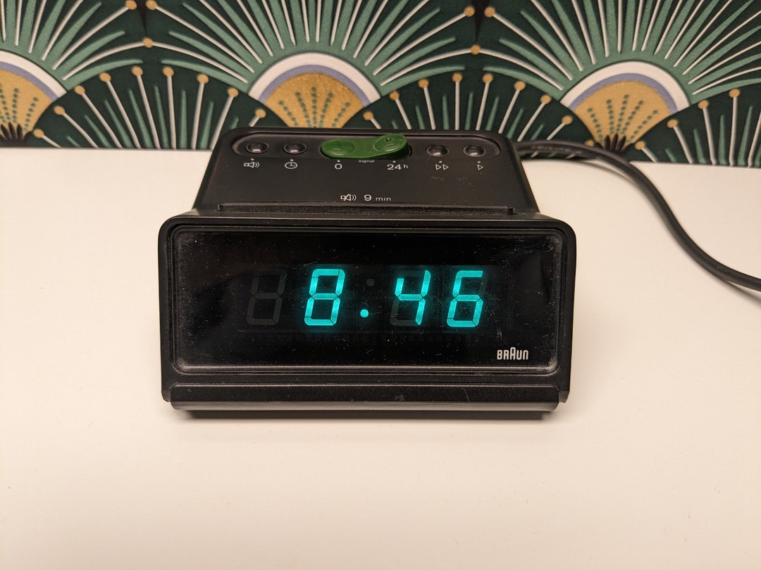 Braun Alarm Clock Dn30s Type 4808 Black Design Dieter Rams - Etsy