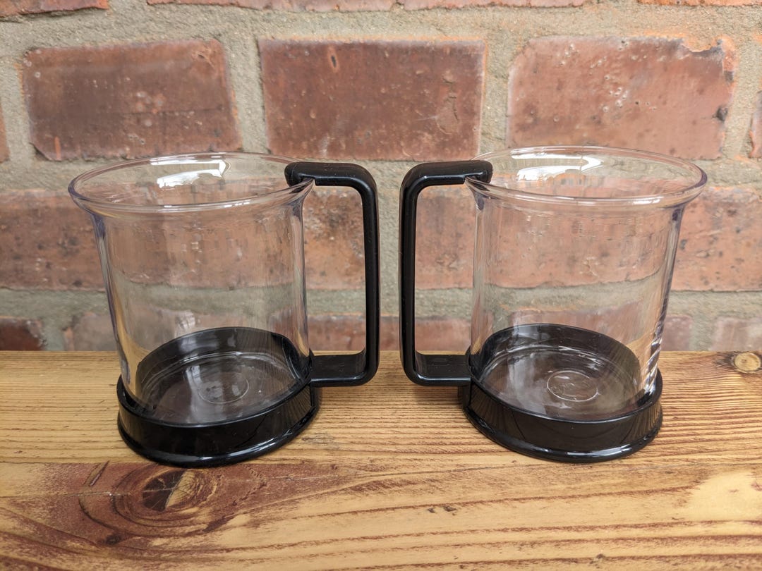 Bodum Brasil Bistro Tea or Coffee Glasses With Plastic Handles ...