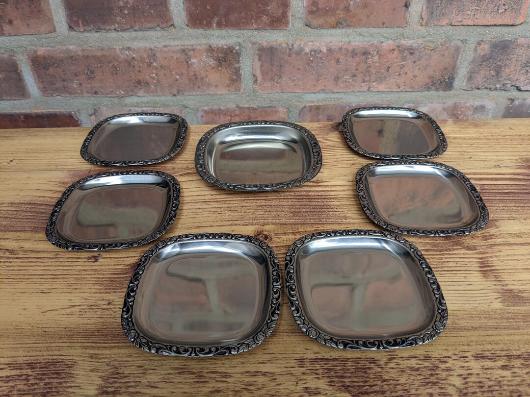 Mid Century Coasters 6 X Vintage, 60s, Metal - Etsy