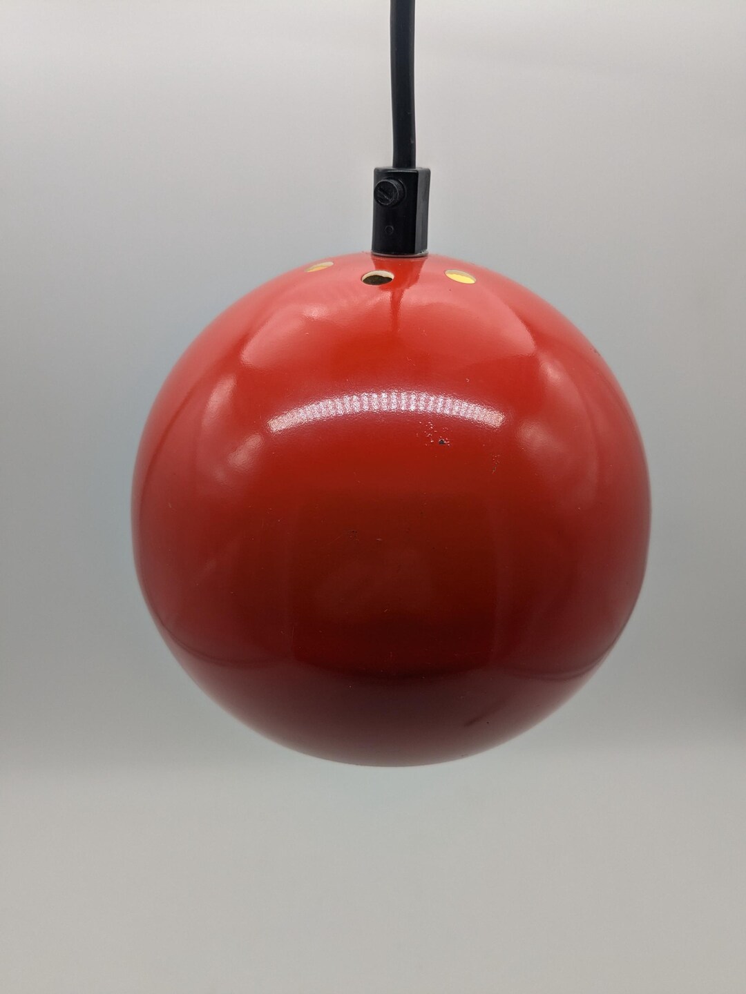 Hanging Lamp Red-orange, Ball Lamp, 70s, Vintage, Scandinavia - Etsy