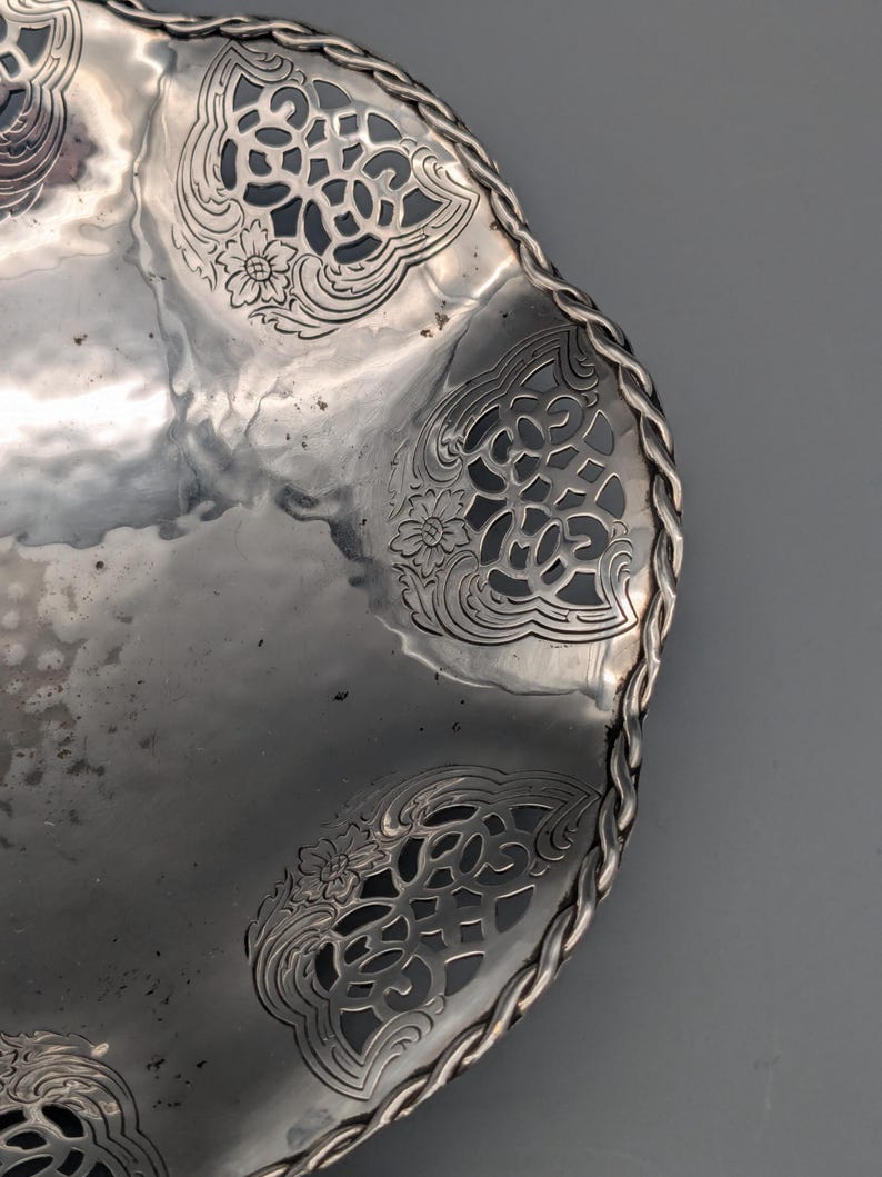 Vintage Quist Silver-plated Bowl, Ø18.2 Cm, With Feet and Openwork ...