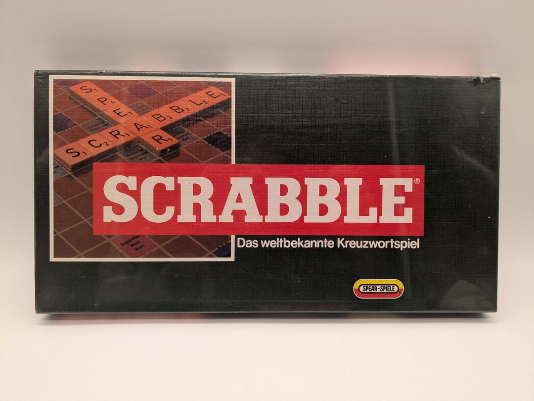 Vintage Scrabble 1985 Spears Board Game Complete Classic Retro Scrabble ...