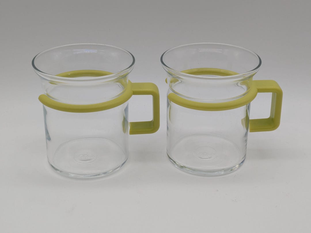 Bodum Picard Tea Glasses Set of 2 Yellow-green, 80s Space Age Tea Cup ...