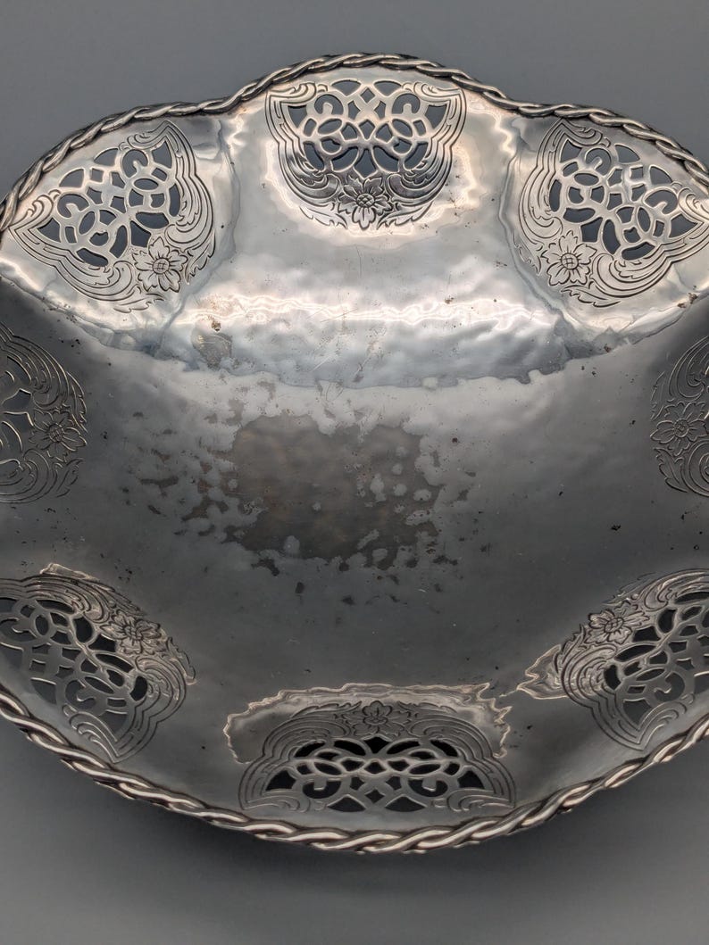 Vintage Quist Silver-plated Bowl, Ø18.2 Cm, With Feet and Openwork ...
