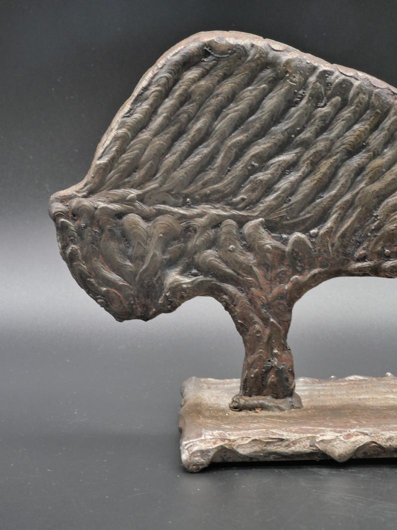 Iron Bison, 1970s, Desk Decoration, Home Decor - Etsy