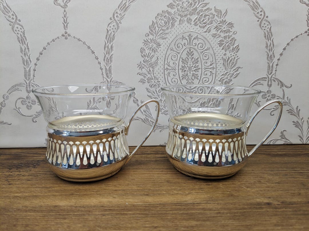 Quist Tea Glasses, 1950s, Silver-plated, Vintage, Tea Drinker, Gift - Etsy