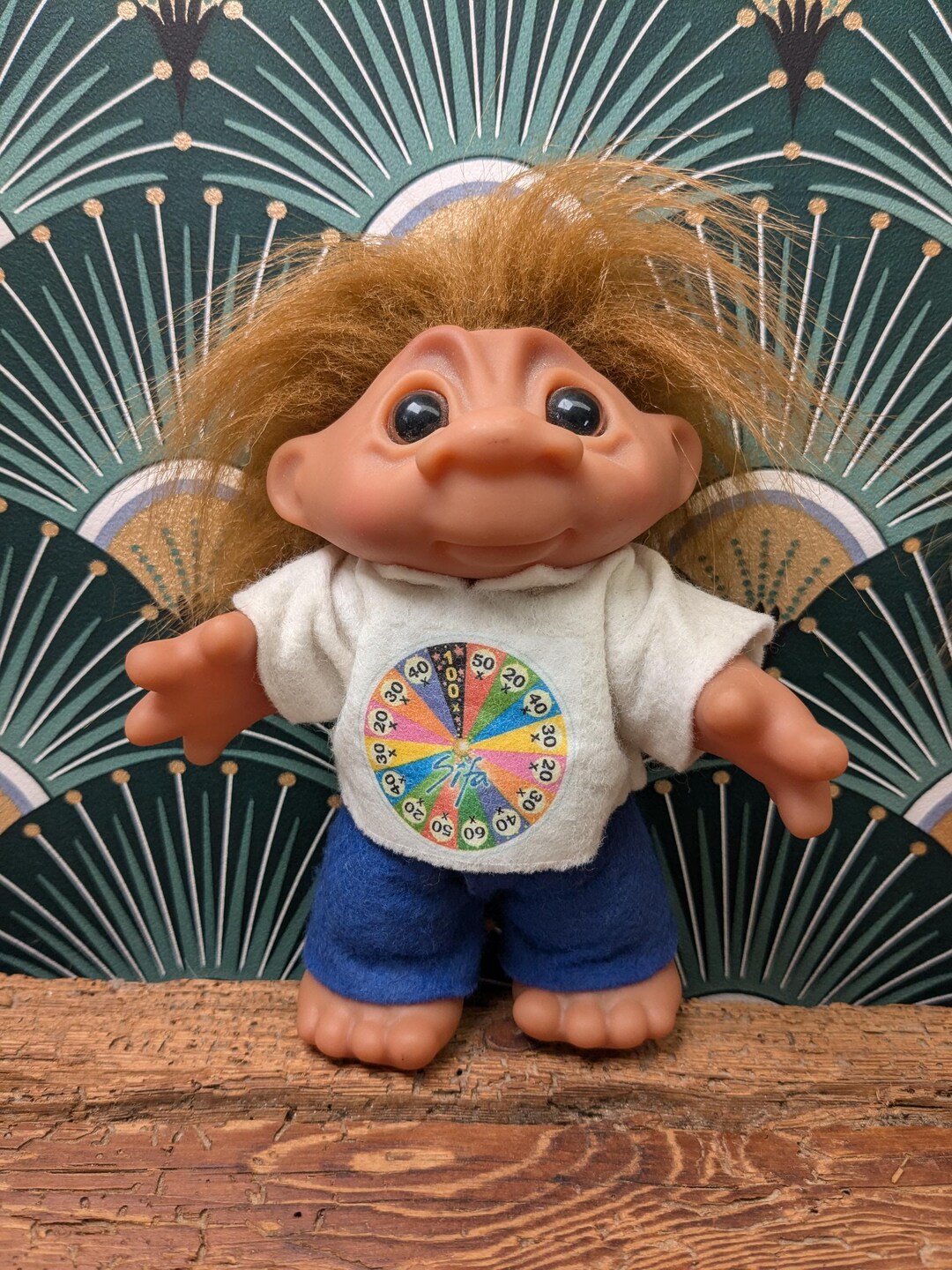 Thomas Dam Troll Collectible Figure Denmark Vintage 1984 Brown Hair ...