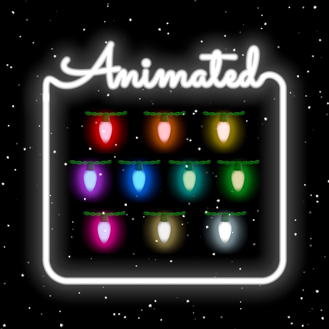 Twitch Emotes Animated Classic Christmas Lights - Etsy