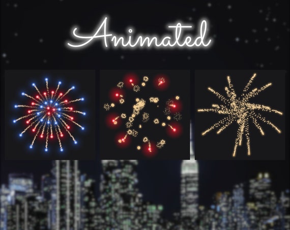 Animated Emotes Firework Pack 1 - Etsy