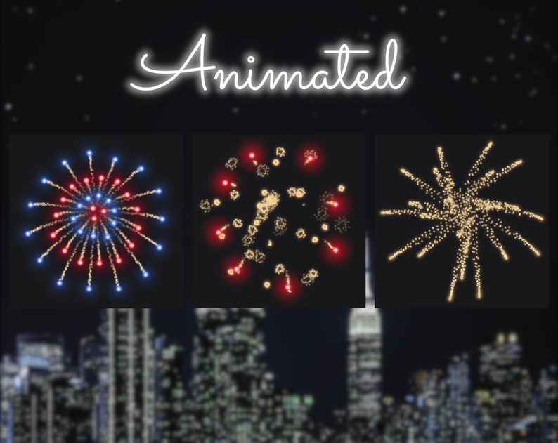 Animated Emotes - Firework Pack 1 - Etsy
