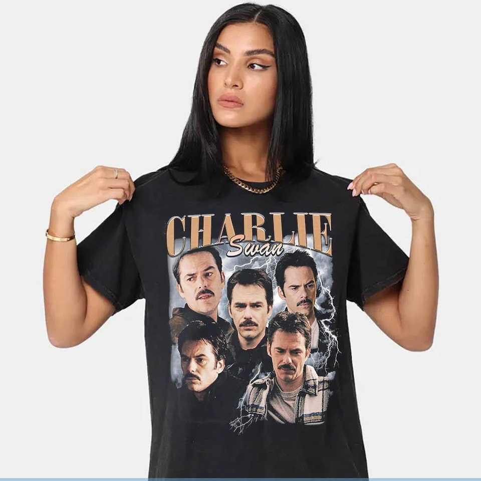 Charlie Swan Vintage 90's Tee, Billy Burke Fan Made Tee, Team Charlie ...