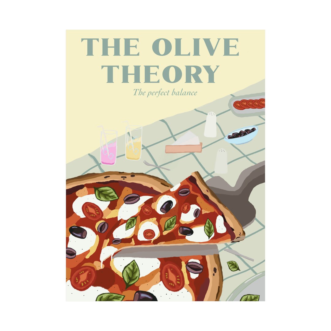 The Olive Theory Food Poster - Etsy