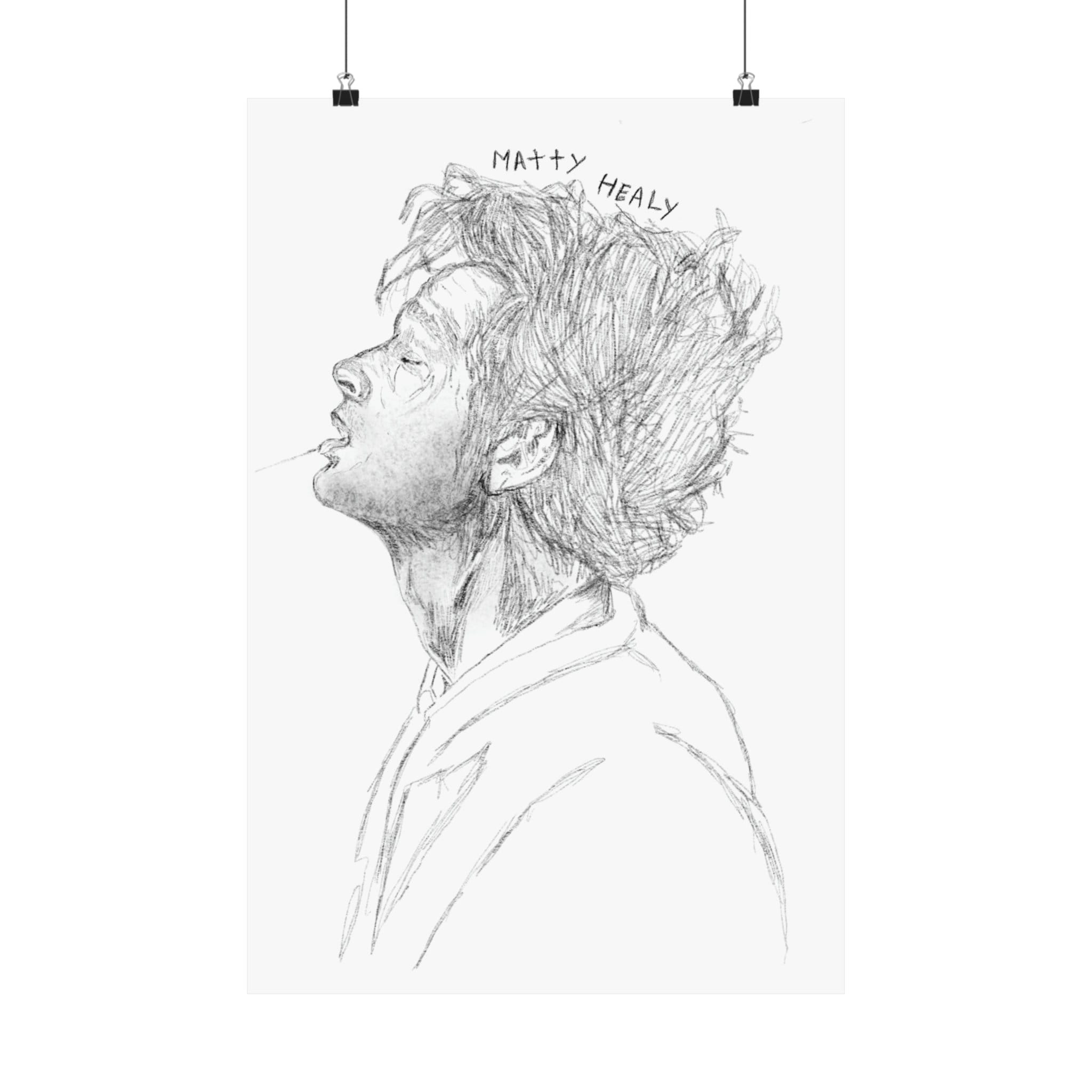 Matty Healy Sketch Art Poster - Etsy