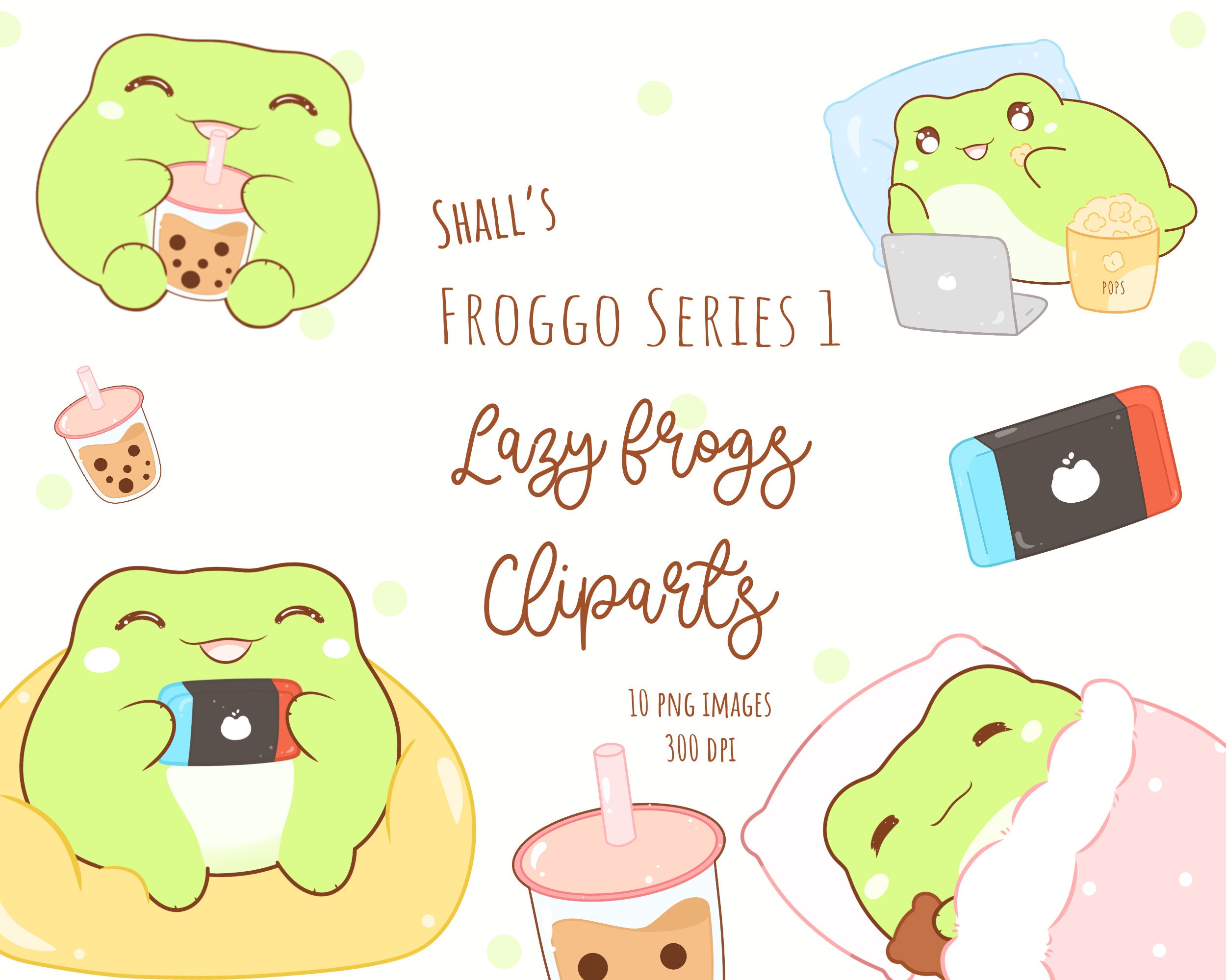 Lazy Frog Clip Art