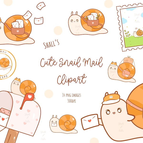 Snail Mail Stamp - Etsy