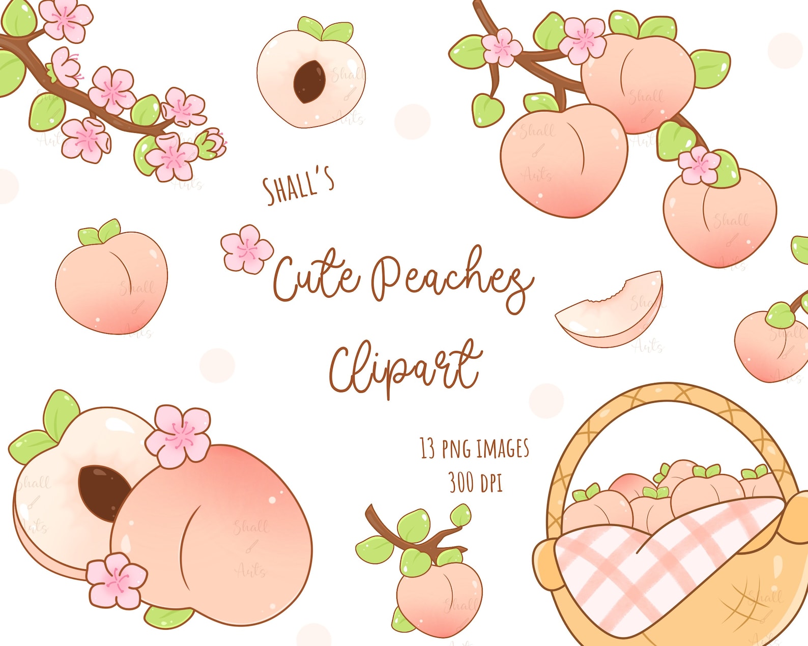 Cute Peaches Clipart Peach Clipart Foods Clipart Fruits - Etsy