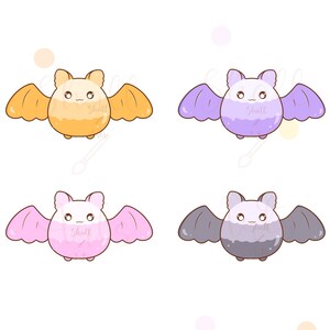 Cute Halloween Bats Clipart, Bats PNG, Cute Halloween Clipart, Pumpkin ...