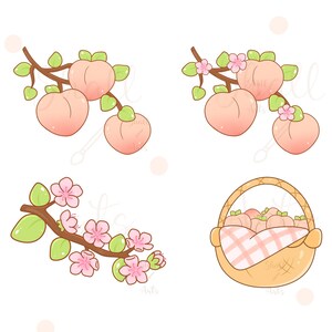 Cute Peaches Clipart, Peach Clipart, Foods Clipart, Fruits Clipart ...