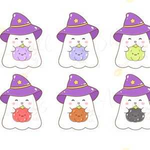 Cute Halloween Ghosts Clipart, Ghost PNG, Cute Halloween Clipart ...