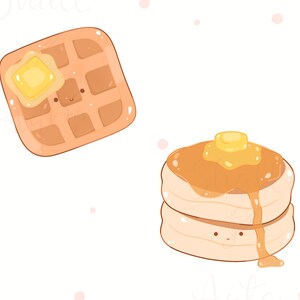 Cute Breakfast Foods Clipart, Breakfast Clipart, Foods Clipart, Food ...