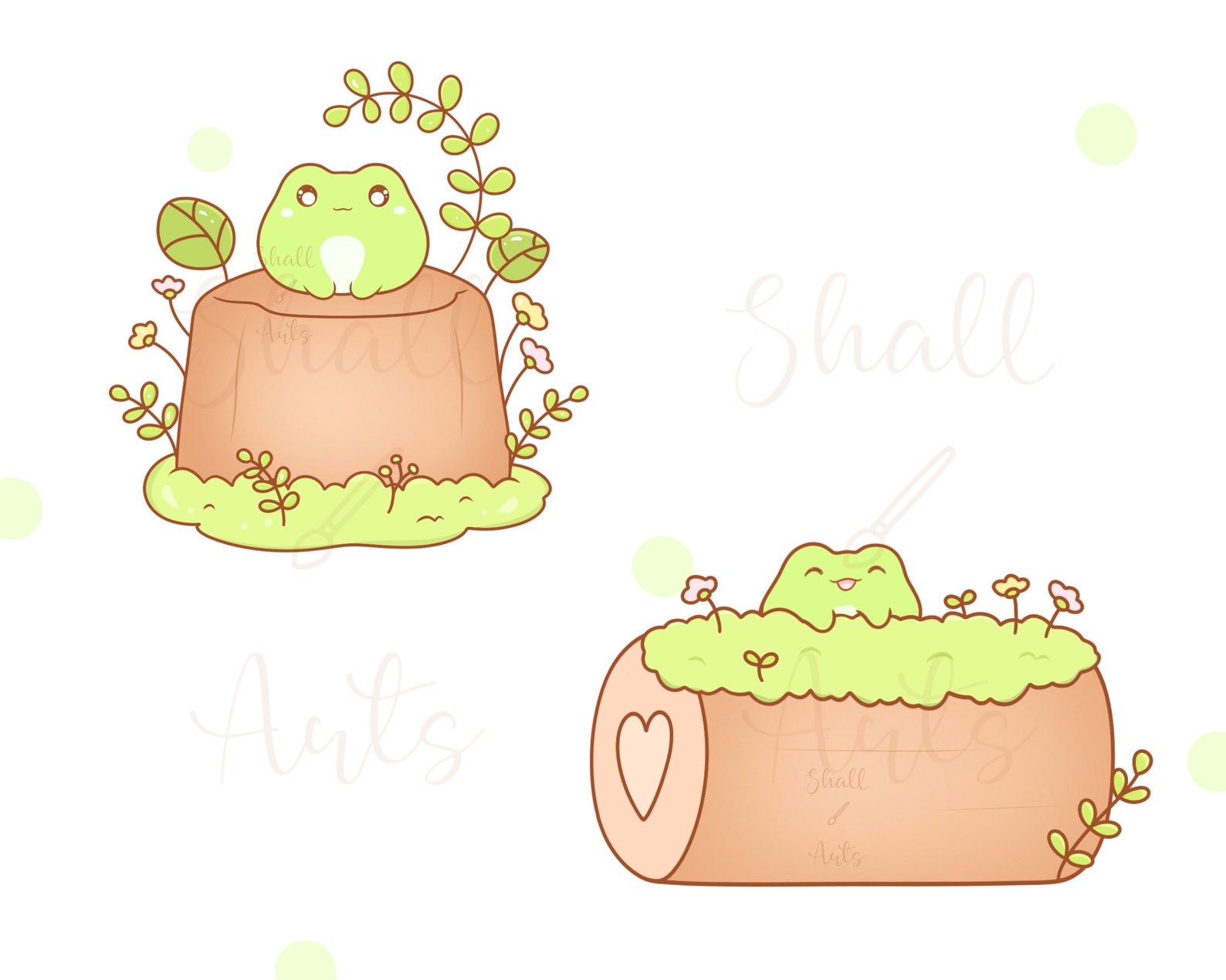 Frog Labels and Mail Clipart Frog PNG Cute Frog Clipart - Etsy