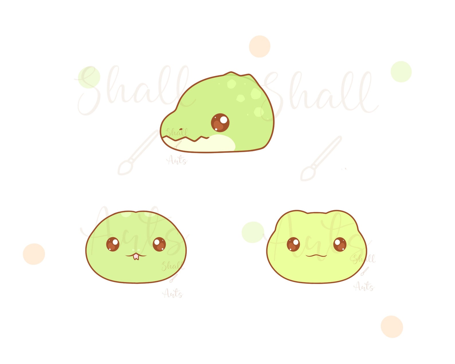 Cute Wild Animal Faces Clipart Animal Headshot Clipart - Etsy