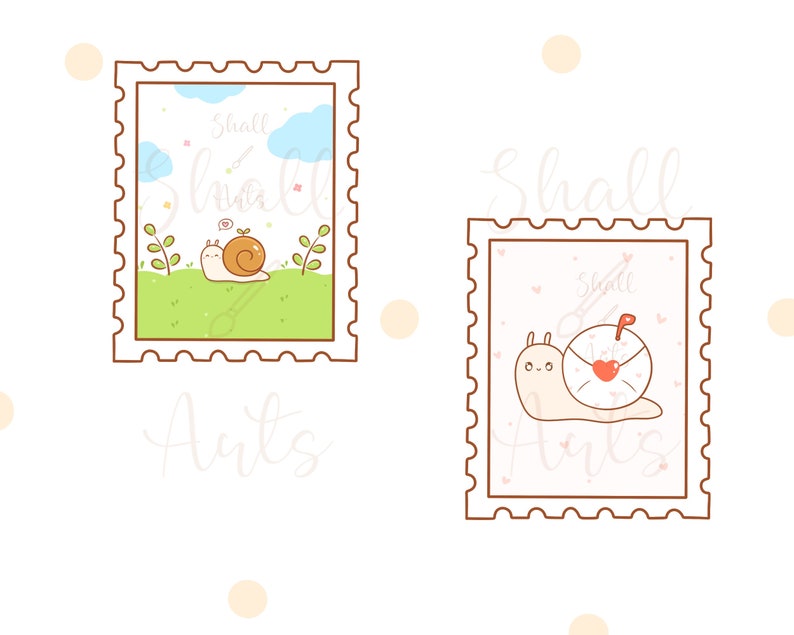 Cute Snail Mail Clipart Mail PNG Snail Happy Mail Clipart - Etsy