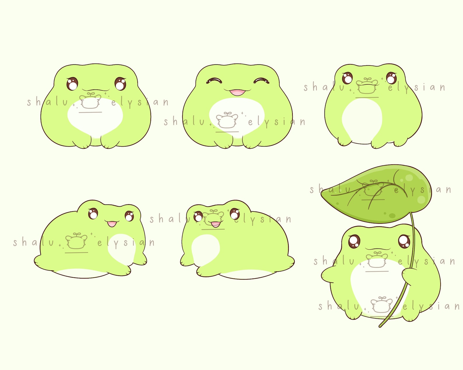 Kawaii Frog Clipart Frog PNG Cute Frog Clipart Swamp - Etsy